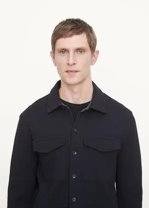 Vince Double-knit Overshirt Jacket