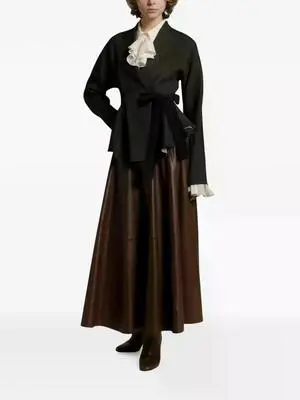 Alberta Ferretti Peplum Wrap Jacket
