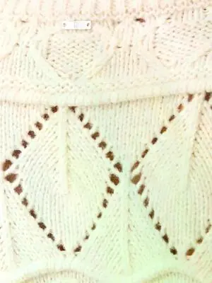 FRACOMINA Pointelle-knit Roll-neck Sweater