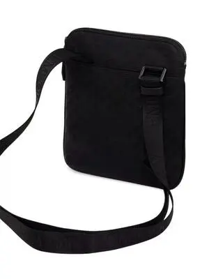 Emporio Armani Monogram-pattern Logo-plaque Messenger Bag