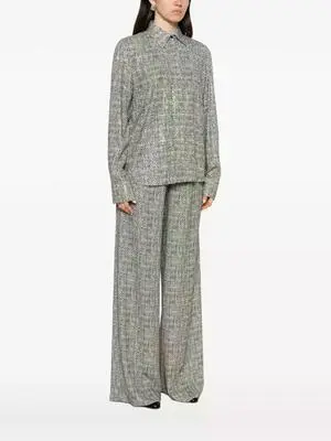 Ermanno Scervino Sequin-embellished Herringbone Shirt