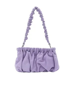 Marni Ruched Shoulder Bag - Purple