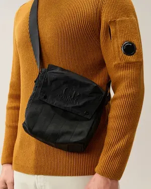 C.P. COMPANY Logo-embroidered Shoulder Bag
