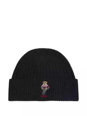 Polo Ralph Lauren Polo Bear Ribbed Beanie - Black