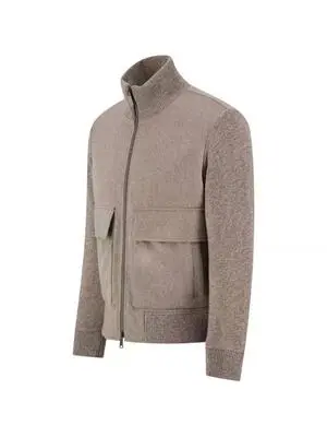 Paul & Shark Aliseo Zip-up Panelled Sweater