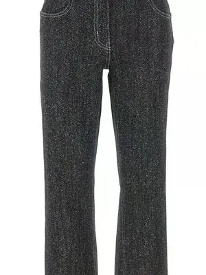 COURREGES Tweed Snap-button Jeans