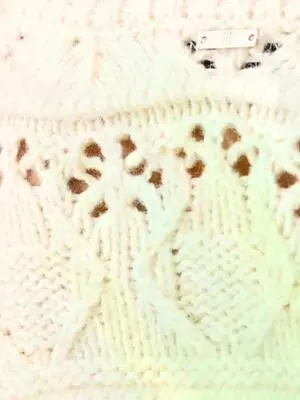 FRACOMINA Cable-knit Floral-appliqué Cardigan