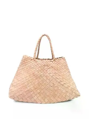 Dragon Diffusion Santa Croce Woven Leather Tote Bag - Neutrals