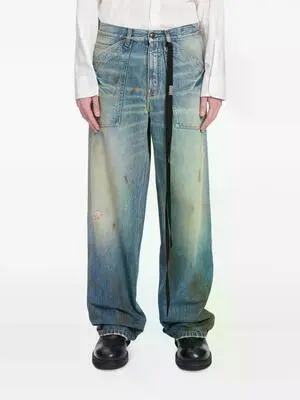 ANN DEMEULEMEESTER Distressed Wide-leg Jeans