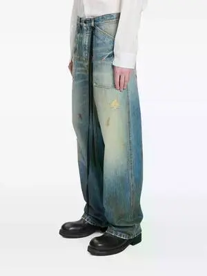 ANN DEMEULEMEESTER Distressed Wide-leg Jeans
