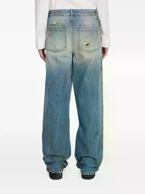 ANN DEMEULEMEESTER Distressed Wide-leg Jeans