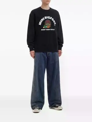 FINGERCROXX Graphic-print Sweatshirt - Black