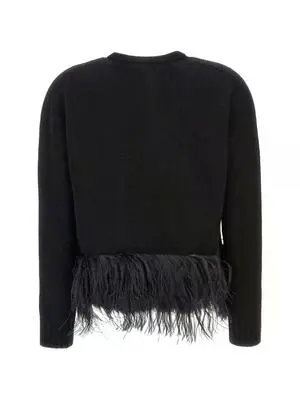 Fabiana Filippi Feather-trim Cardigan