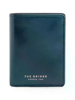 THE BRIDGE Leather Bifold Wallet - Blue