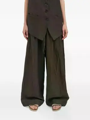 Andrea Ya'aqov Wide-leg Drawstring Trousers