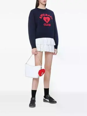 AAPE BY *A BATHING APE Intarsia-knit Logo Sweater