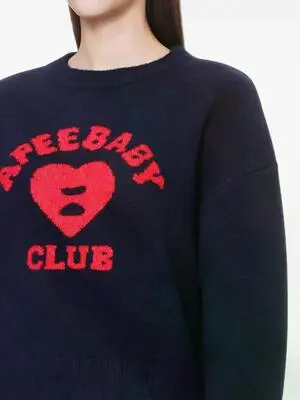 AAPE BY *A BATHING APE Intarsia-knit Logo Sweater