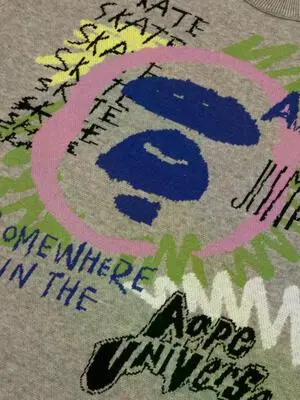 AAPE BY *A BATHING APE Graphic-intarsia Sweater