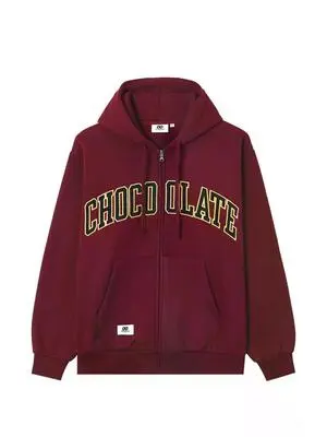 CHOCOOLATE Logo-print Zip-up Hoodie - Red