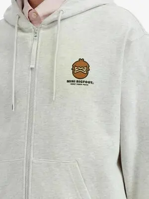 FINGERCROXX Mini Bigfoot Graphic-print Hoodie - Grey