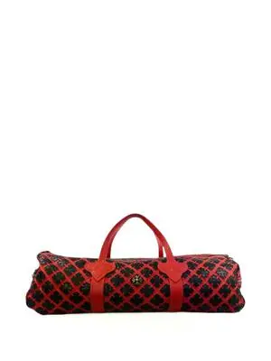 Chrome Hearts Cross-patch Leather Duffle Bag - Red