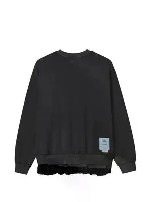 Izzue Layered-hem Logo-embroidered Sweater