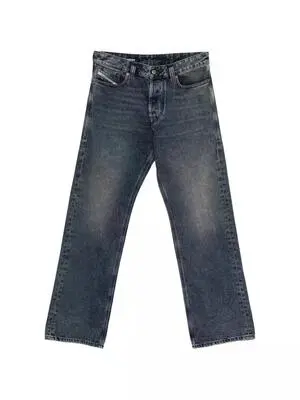 DIESEL® Acid-wash Straight-leg Jeans - Blue