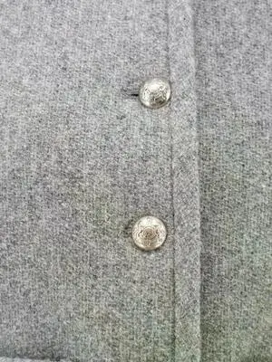 DUNST Button-up Collarless Tweed Jacket