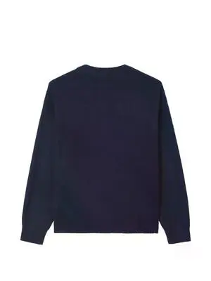 CHOCOOLATE Logo-appliqué Crew-neck Sweater - Blue