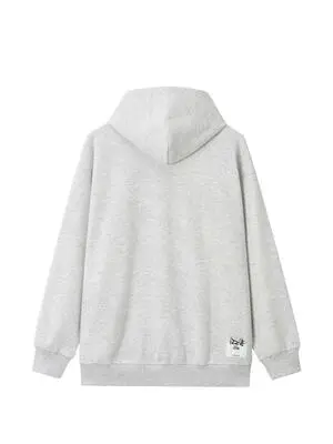Izzue Slogan-print Zip-up Hoodie - Grey