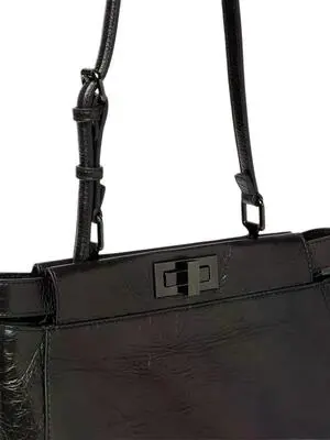 Fendi Small Peekaboo Leather Shoulder Bag