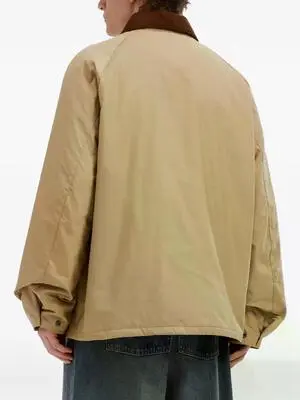 FINGERCROXX Corduroy-collar Raglan-sleeve Jacket