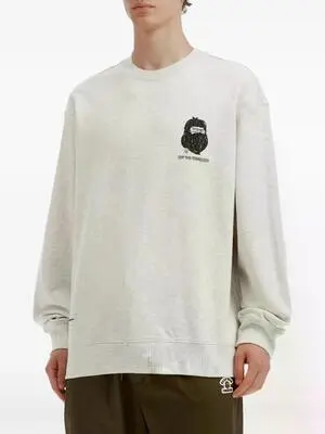 FINGERCROXX Graphic-print Sweatshirt - Grey