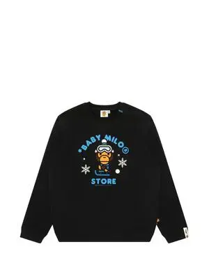 A BATHING APE Baby Milo Graphic-print Sweater - Black