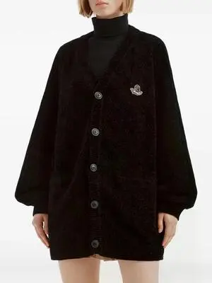 FINGERCROXX Logo-patch V-neck Cardigan