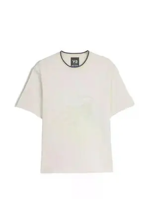 Adidas Y-3 Graphic-print T-shirt - Neutrals