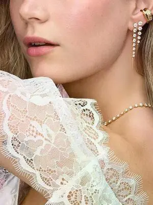 Sorellina Quill Diamond Drop Earrings