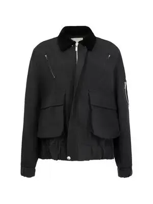 Sacai Grosgrain Bonding Jacket - Black