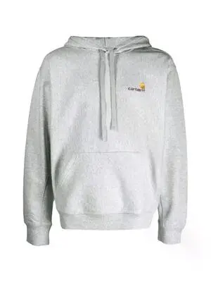 Carhartt Work In Progress Logo-embroidered Hoodie - Grey