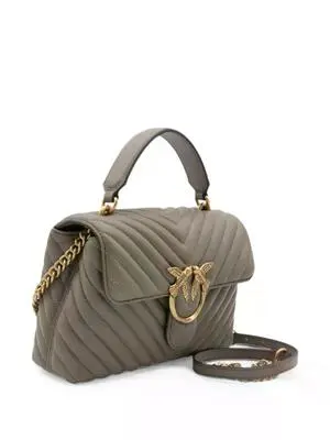 Pinko Grey Leather Bag