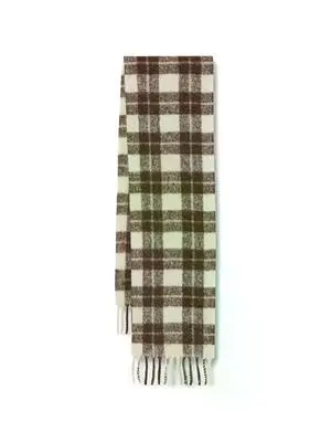 Marc O'polo Check-pattern Fringed Scarf
