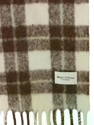Marc O'polo Check-pattern Fringed Scarf