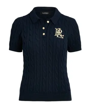 Ralph Lauren Logo Short-sleeved Knit Sweater