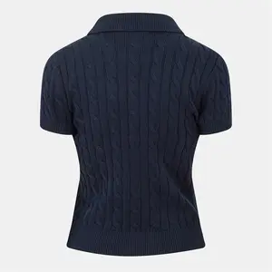 Ralph Lauren Logo Short-sleeved Knit Sweater