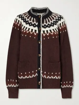 DÔEN Hue Knitted Wool-blend Cardigan - Multi