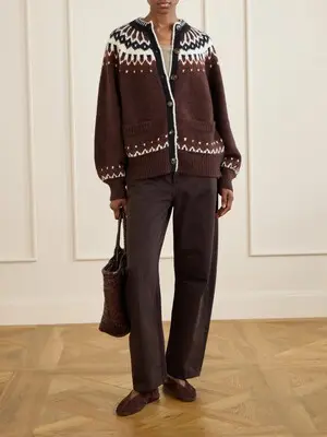 DÔEN Hue Knitted Wool-blend Cardigan - Multi
