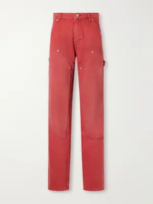 Guest In Residence Workday Mid-rise Wide-leg Jeans - Red