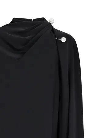 Giuseppe Di Morabito Draped Crystal-embellished Mini Dress