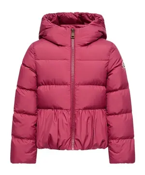 Moncler Elizaveta Hooded Down Jacket - Raspberry Pink