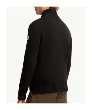 Moncler Cashmere Wool Zip-up Cardigan